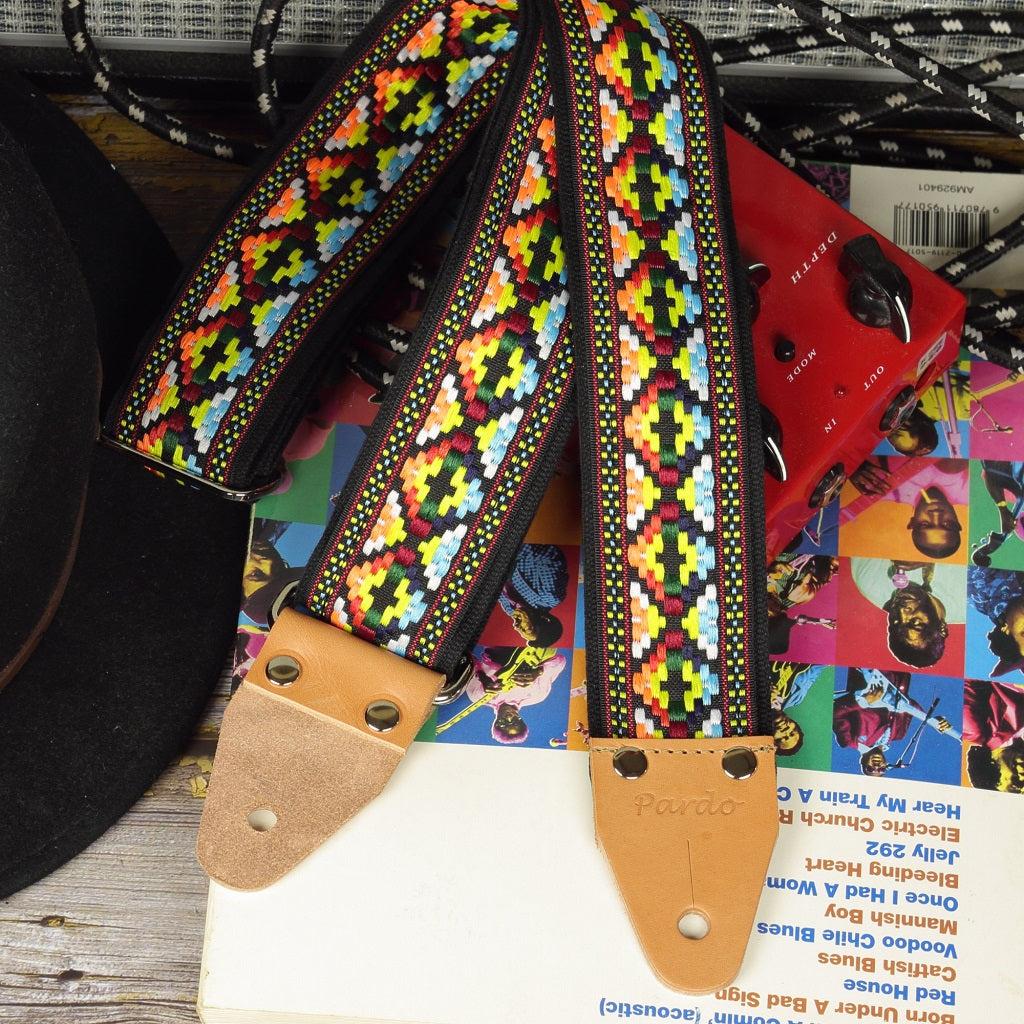 Cheyenne Guitar Strap | Old Native Style – Pardo Guitar Straps
