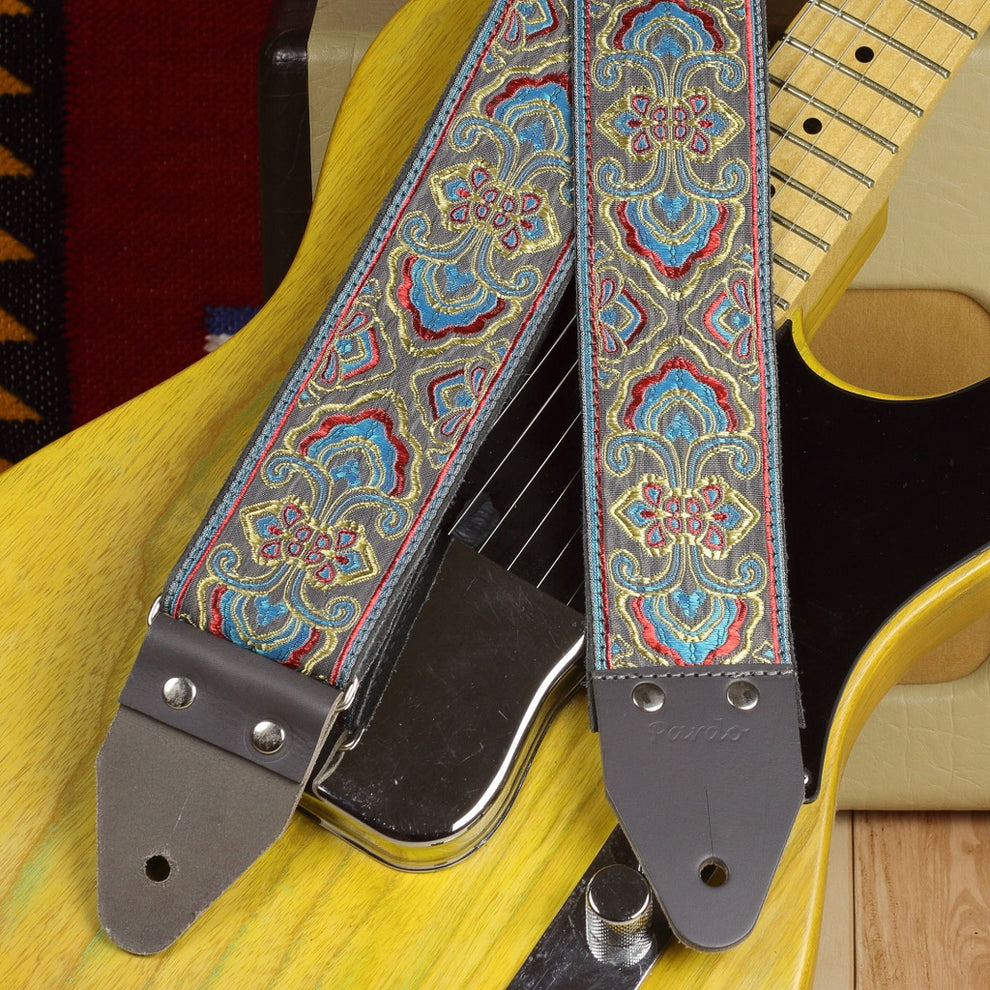 Wide Jacquard Guitar Strap – Aracne | Pardo – Pardo Guitar Straps