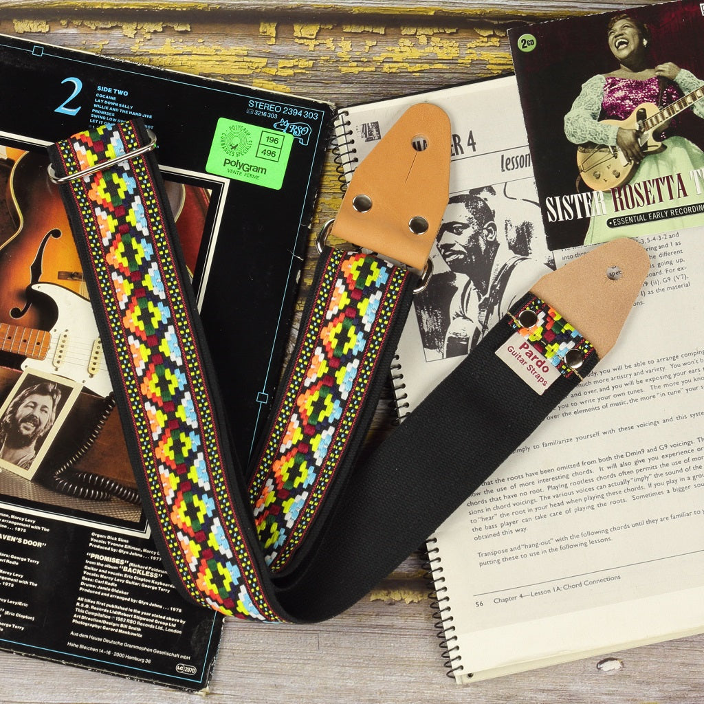 Cheyenne Guitar Strap | Old Native Style – Pardo Guitar Straps