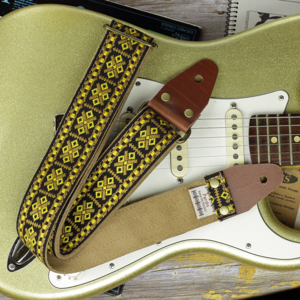 Aboriginal Guitar Strap | Native American Pattern