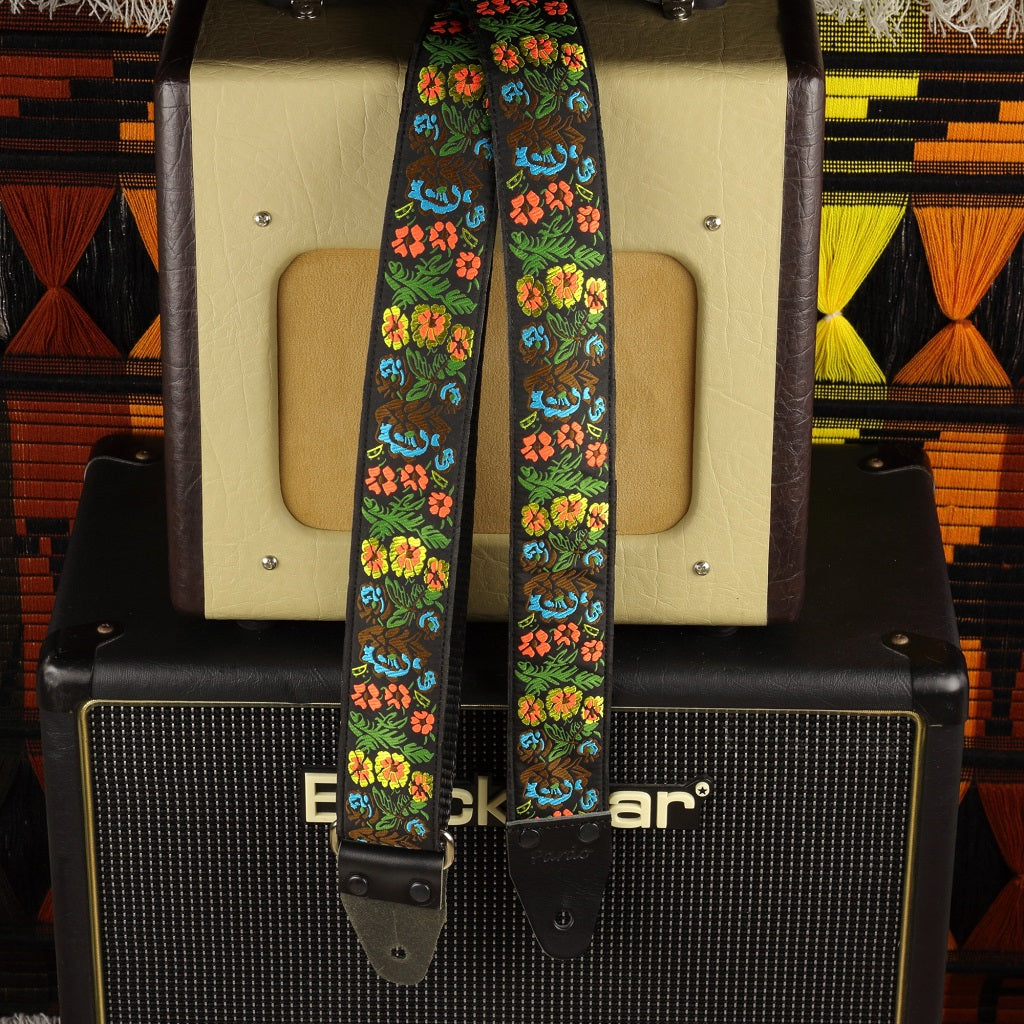 Colored Nature Inspired Guitar Strap: Flourished Field – Pardo Guitar ...