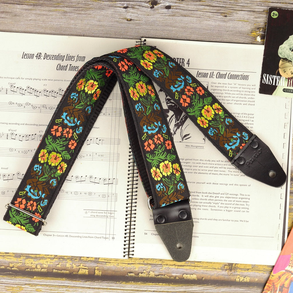 Colored Nature Inspired Guitar Strap: Flourished Field – Pardo Guitar ...