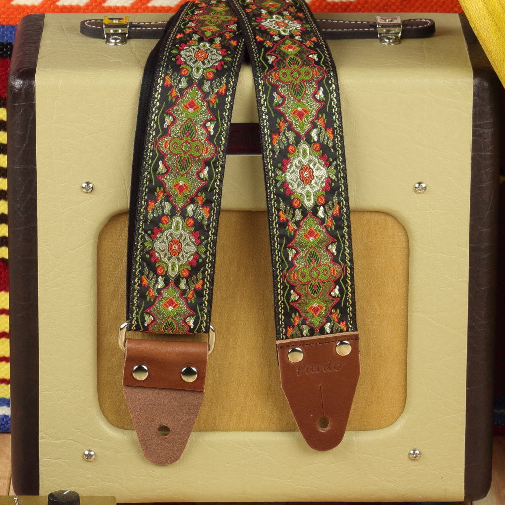 Red Fly Retro Guitar Strap – Pardo Guitar Straps